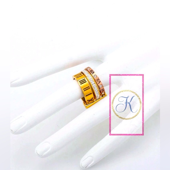 Karina’s Kloset Kollection | Jewelry | Triple Stack Rose Gold Gold ...